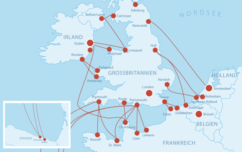 Nach England Mit Fähre